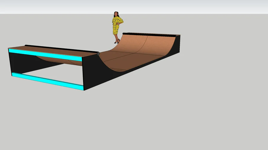 halfpipe 2ft, 2400 | 3D Warehouse