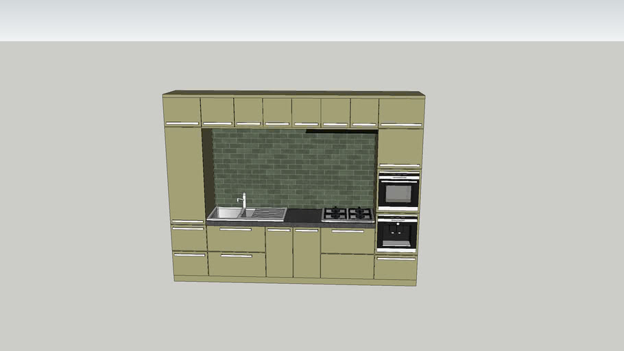 Small kitchen green | 3D Warehouse