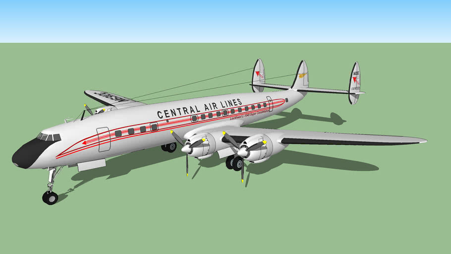 Central Air Lines (1951) - Lockheed L-1049 Super Constellation | 3D ...