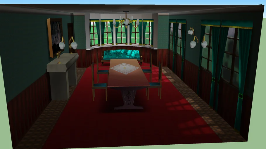 Fancy Red room | 3D Warehouse