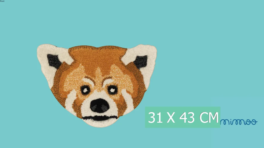 ENFEITE DE PAREDE PERKY PANDA DOING GOODS | 3D Warehouse