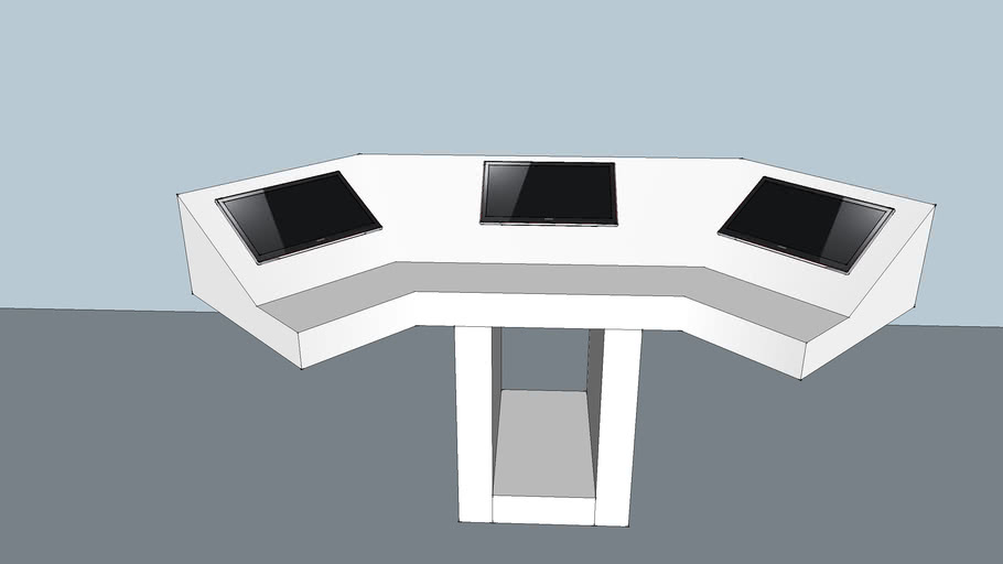 meja command center | 3D Warehouse