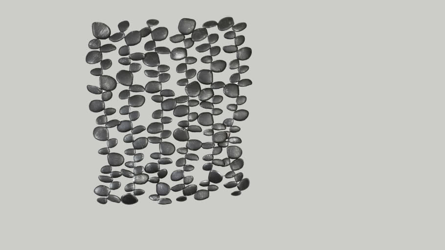 Skipping Stones Forged Iron Wall Art | 3D Warehouse