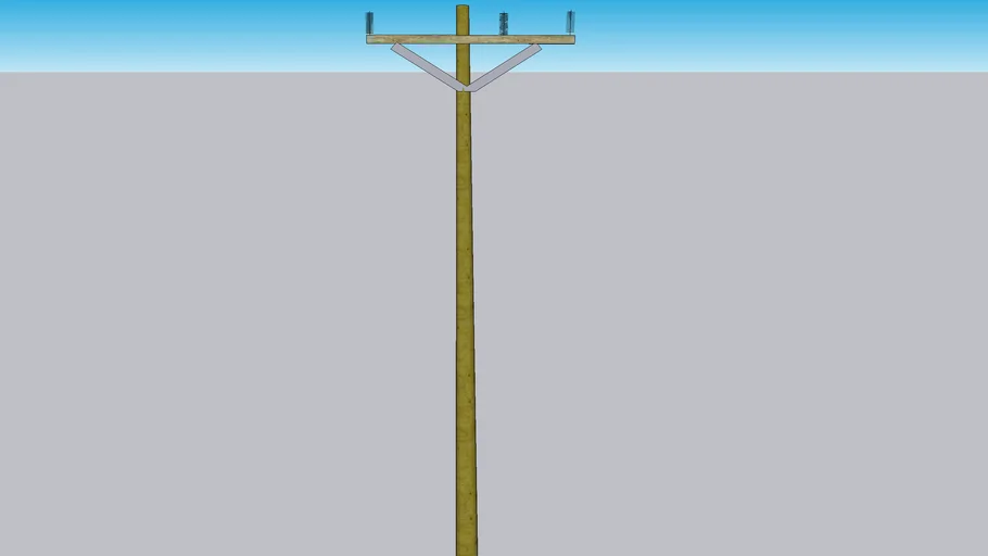 Another Cape Coral Florida Telephone Pole Green Wooden on the main ...