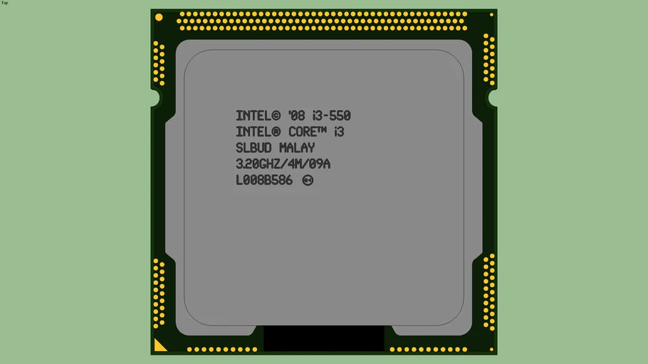 Intel Core i3-550 (SLBUD) | 3D Warehouse