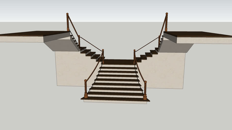 Double Staircase | 3D Warehouse