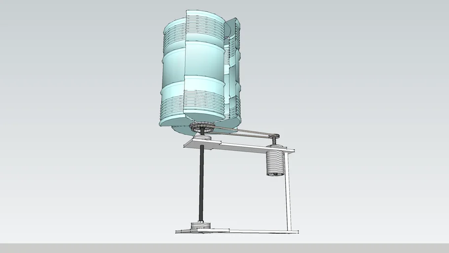 3 D Barrel wind mill | 3D Warehouse