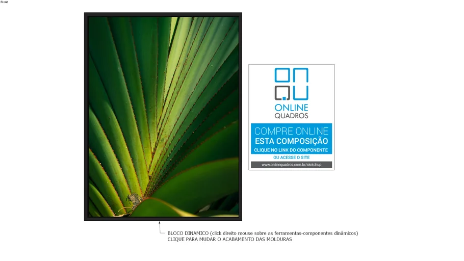 quadro classico folhagem entre luz | 3D Warehouse