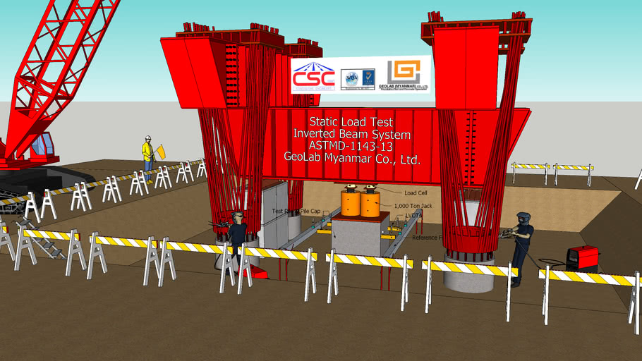 Static Load Test (Inverted Beam System) | 3D Warehouse
