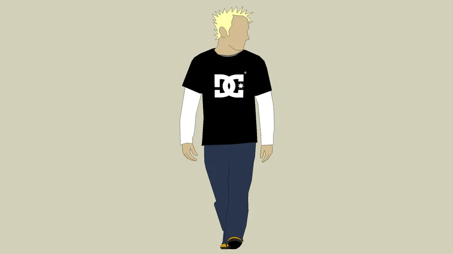 2D MAN WALKING TOWARD | 3D Warehouse