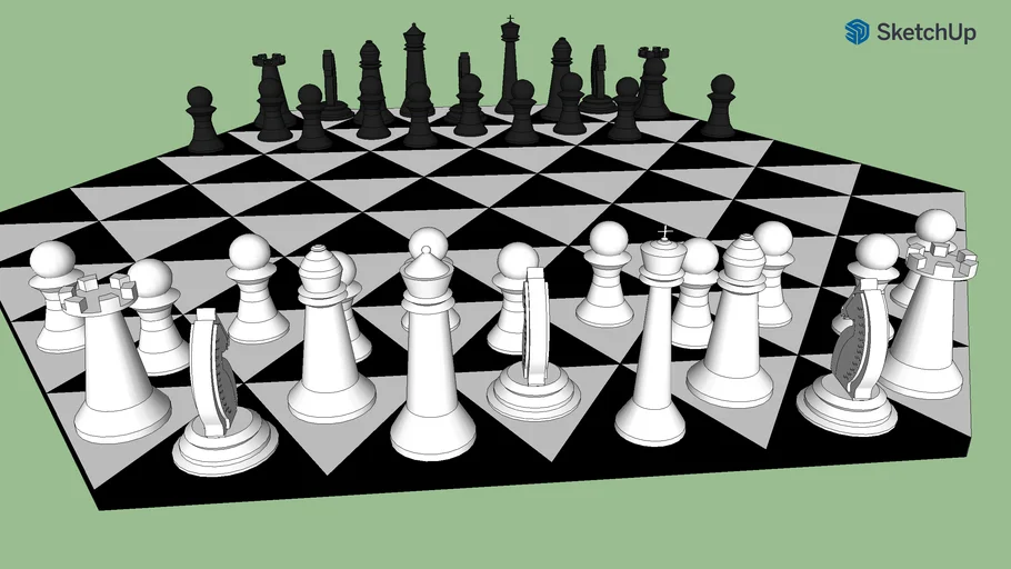 Triangular chess | 3D Warehouse