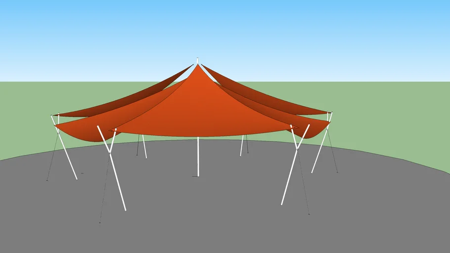 Light fabric canopy | 3D Warehouse