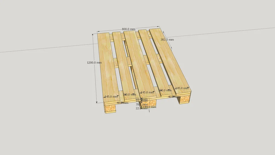 EURO Pallet | 3D Warehouse