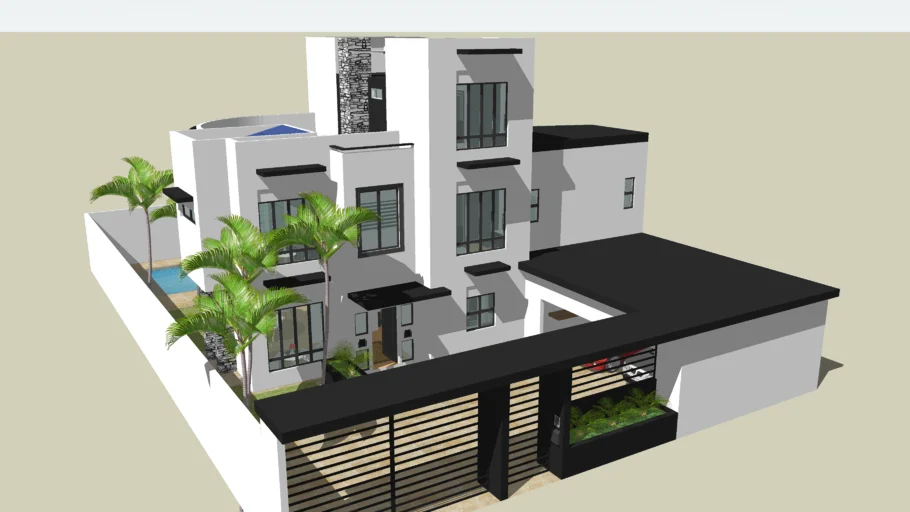Sketchup Home Design Modern House Elevation Sketchup Projects