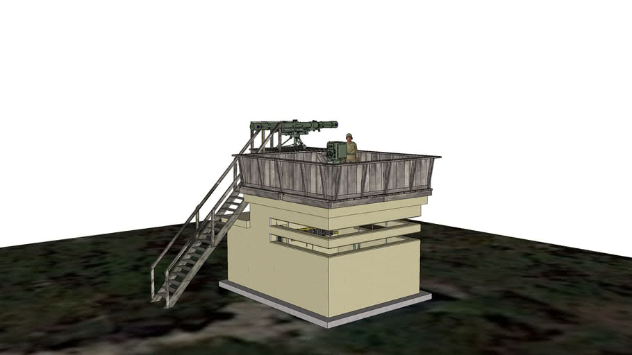 Fort Miles Coast Artillery Fire Control Tower 10 | 3D Warehouse