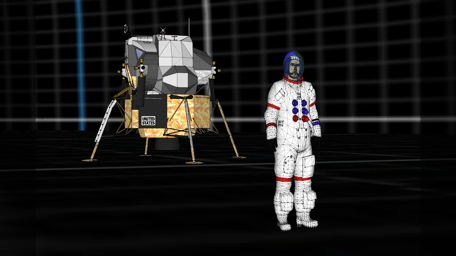 Moon landing set: grid ref | 3D Warehouse