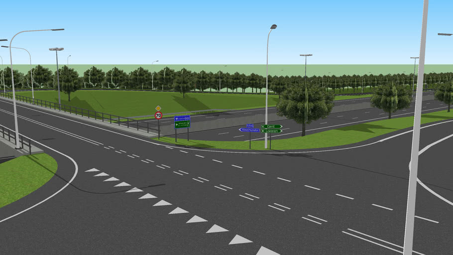 Exit highway | 3D Warehouse