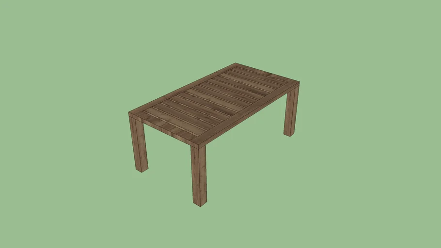 Wooden Table | 3D Warehouse