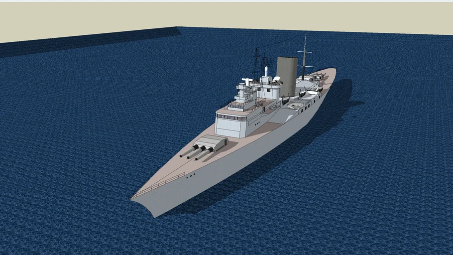 Battleship ( my first) RATE MY OTHER ONE | 3D Warehouse