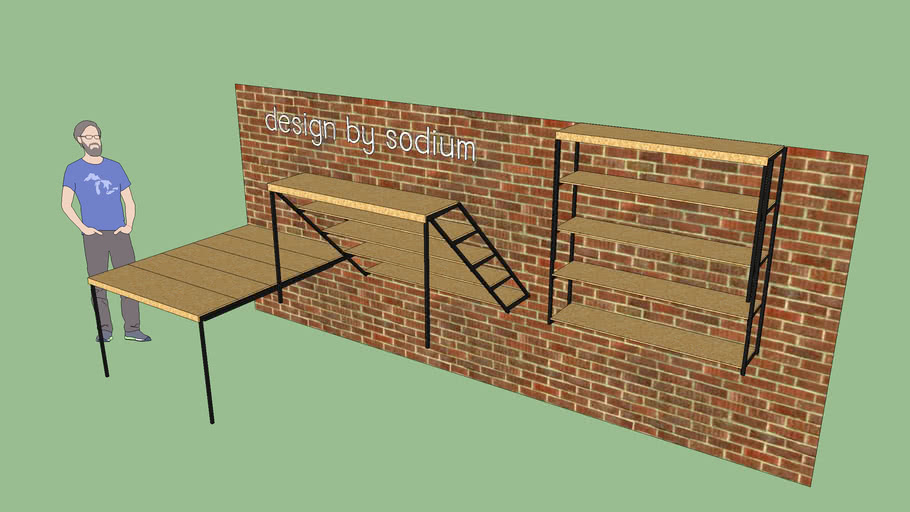 foldable shelf | 3D Warehouse