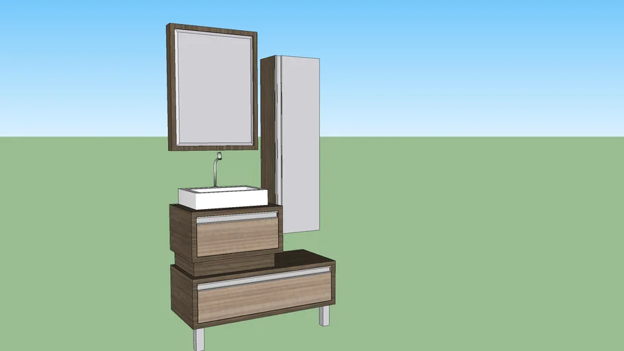 JOGO BANHEIRO QUASAR MAZZU 100 | 3D Warehouse