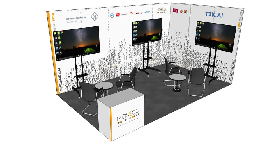DESIGNED EXHIBITION BOOTH 2 | 3D Warehouse