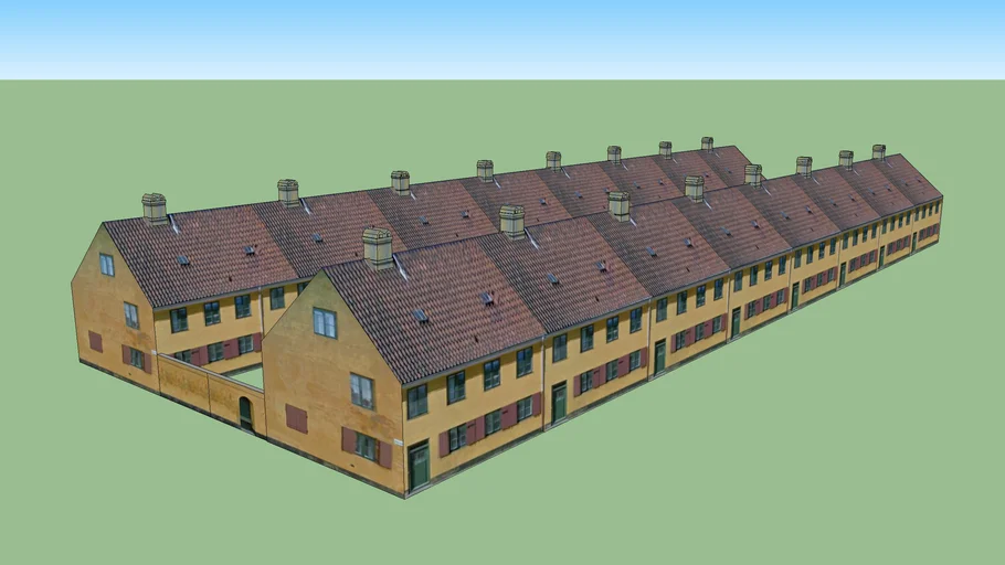 Nyboder Navy Barracks - Block 2b | 3D Warehouse