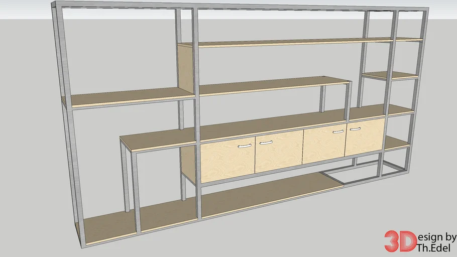 Regal offen - Shelf open | 3D Warehouse