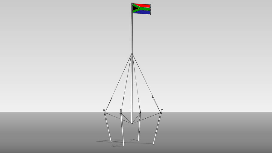 Suspended flagpole | 3D Warehouse
