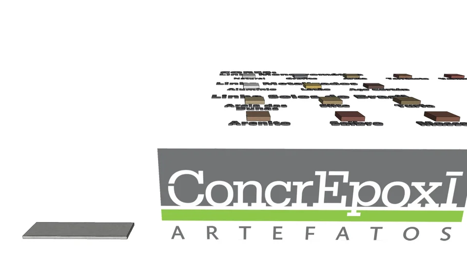 CPX - ART - PLACA REVESTIMENTO 100x25CM | 3D Warehouse