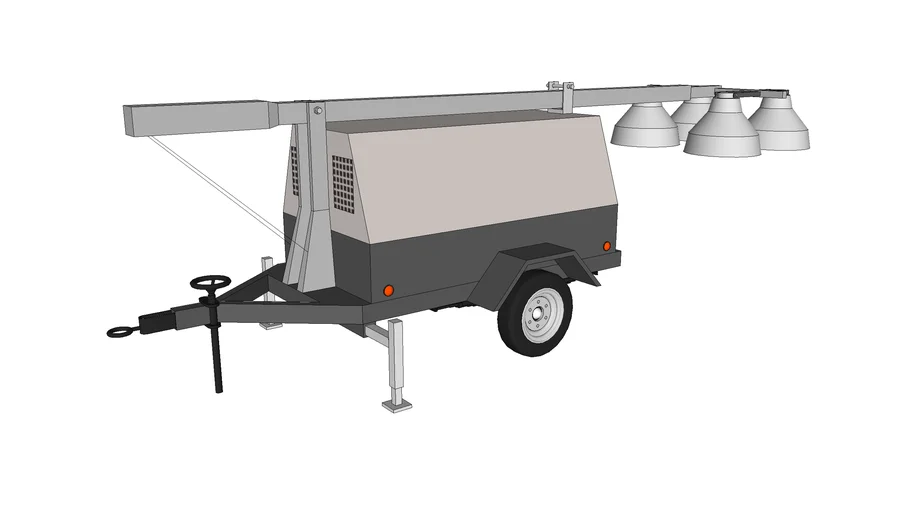 Portable Light tower - Detailed | 3D Warehouse