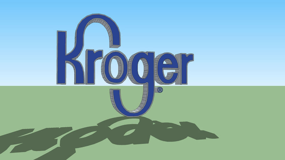 The Kroger logo. | 3D Warehouse