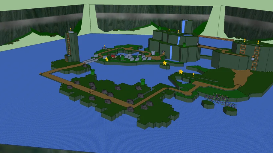 MKWii] Super Mario World 1 'Custom Track' | 3D Warehouse