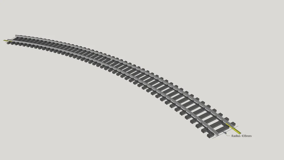 HORNBY R607 2nd Rad Standard Curve | 3D Warehouse