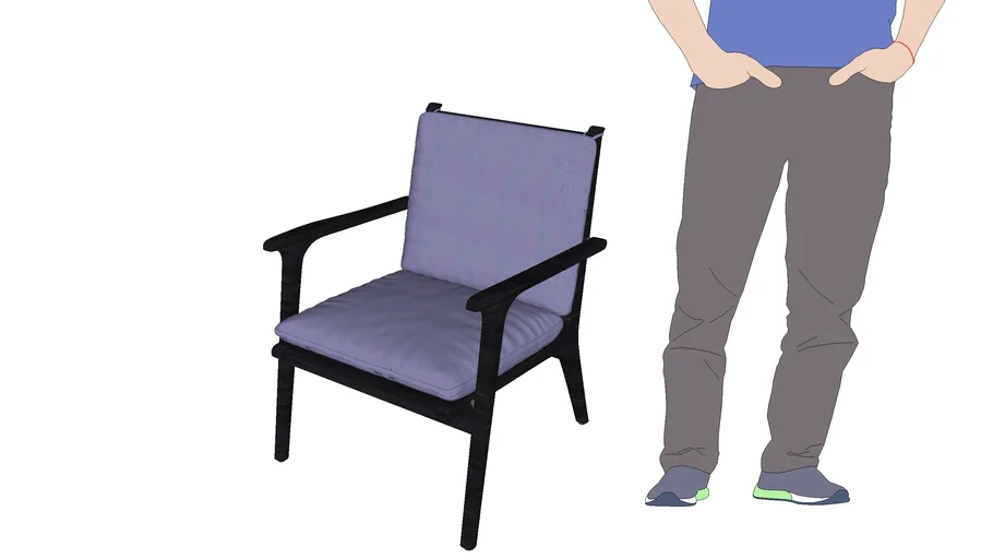 REN DINING LOUNGE CHAIR SMALL | 3D Warehouse