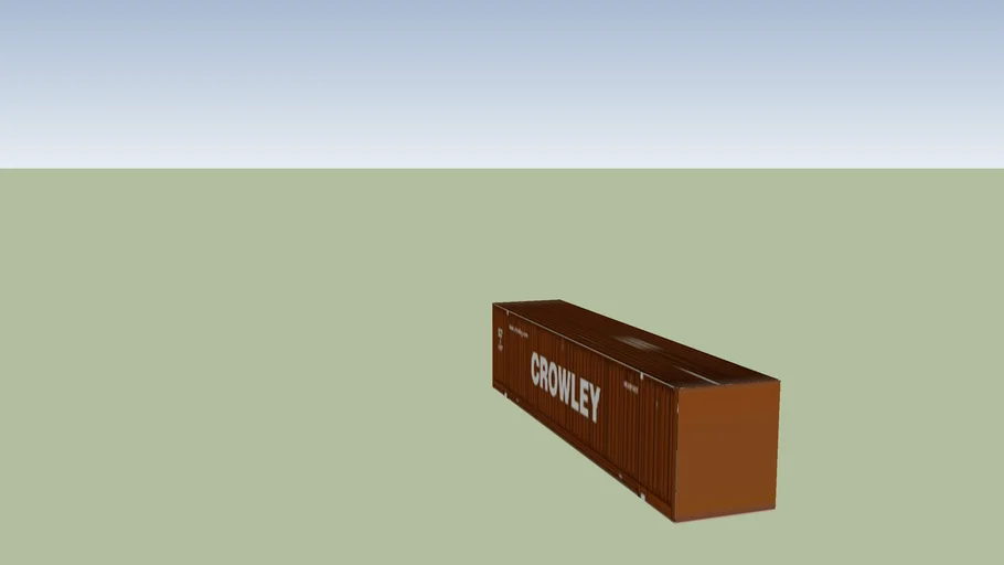 Crowley Intermodal Container | 3D Warehouse