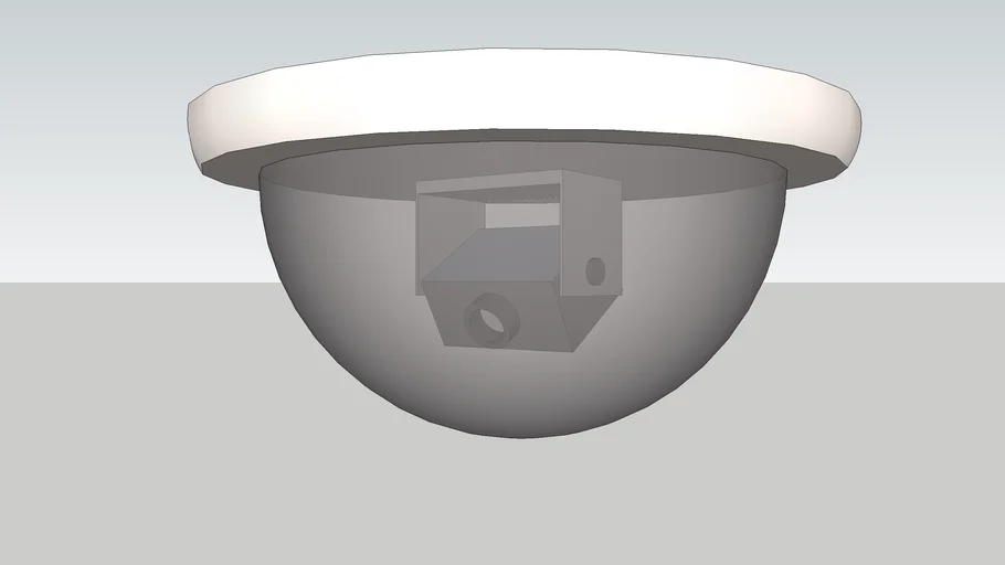 Recessed dome CCTV camera | 3D Warehouse