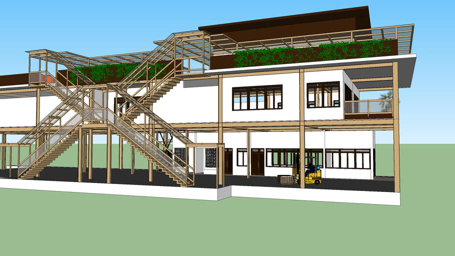 pabrik 3 lantai | 3D Warehouse