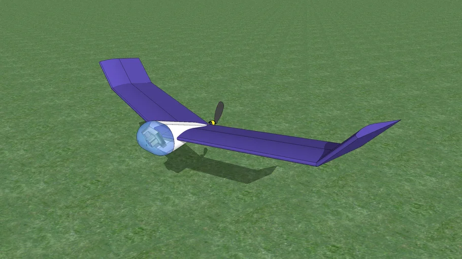 aerial photography flying wing | 3D Warehouse