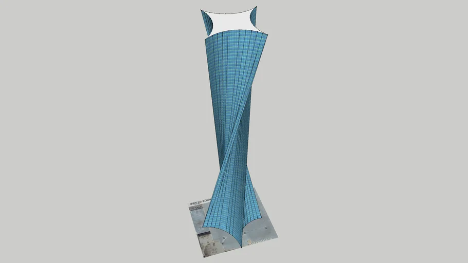 my first attempt at a twisting tower | 3D Warehouse