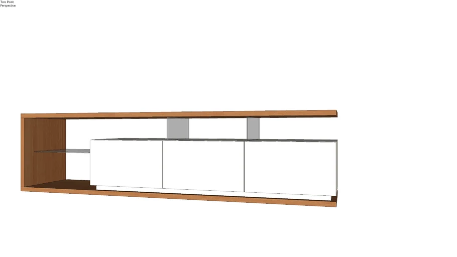 Rack Nápoles Yescasa Cedro-Off White | 3D Warehouse