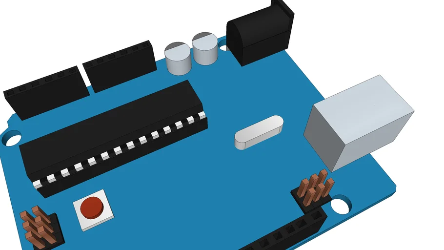 Basic Arduino Uno model (to scale give or take 1 mm) | 3D Warehouse