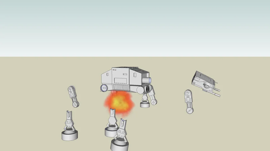 atat explosion | 3D Warehouse