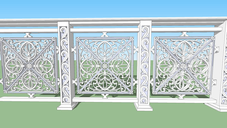 Balcony railing | 3D Warehouse