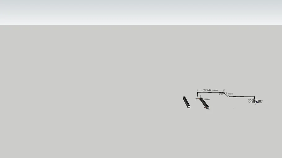 Grav 1000 mm i top med 2 side grave 32 meter | 3D Warehouse