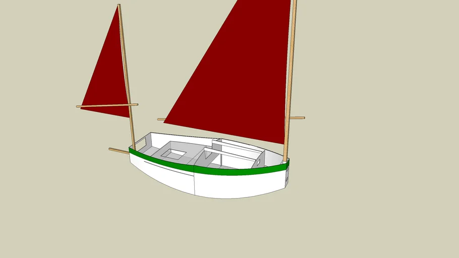 Bolger Micro Sailboat | 3D Warehouse