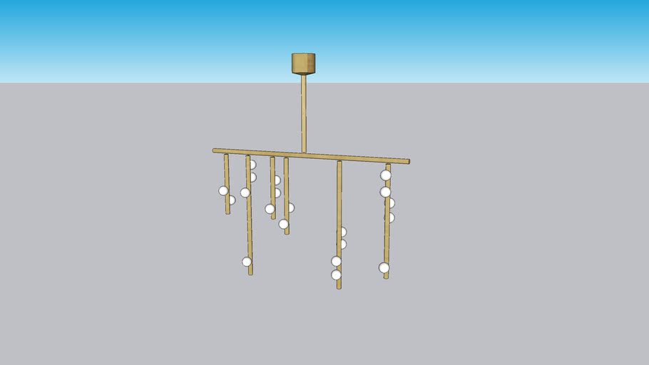 20-Bulb Drop System Chandelier | 3D Warehouse