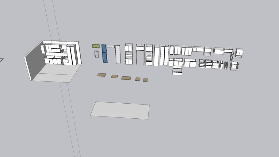 módulos de cozinha | 3D Warehouse