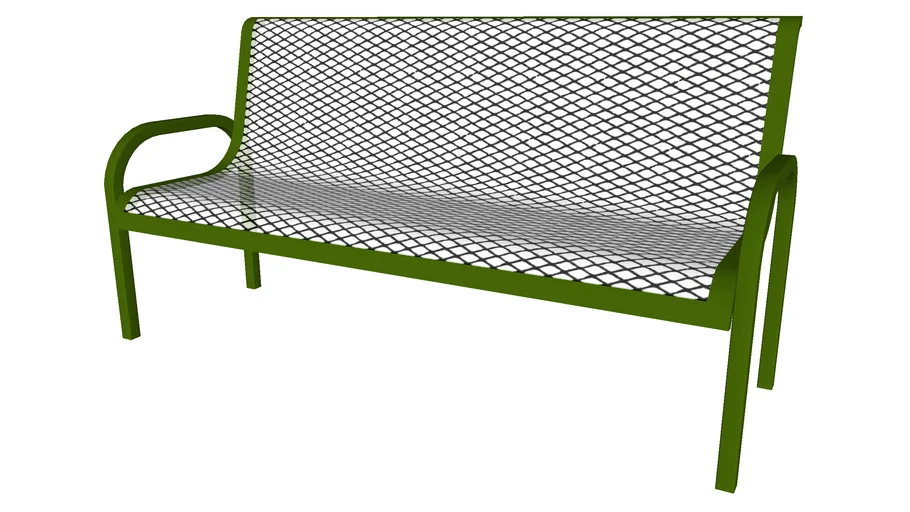 Metal Wire Bench - Detailed | 3D Warehouse