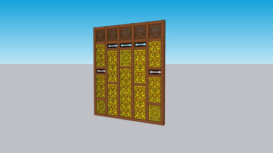 decorative timber panel | 3D Warehouse